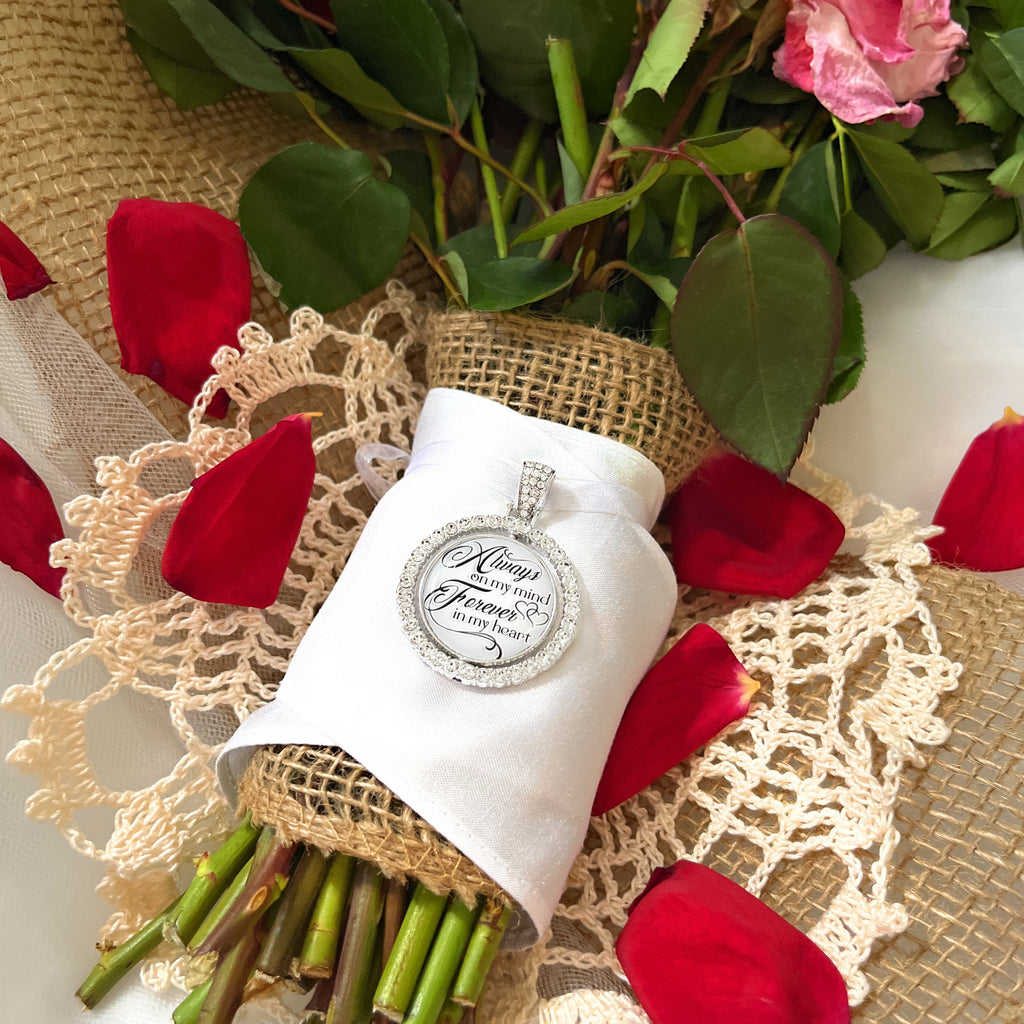 Memorial Photo Bridal Bouquet Charm-In Loving Memory of Those Watching ...